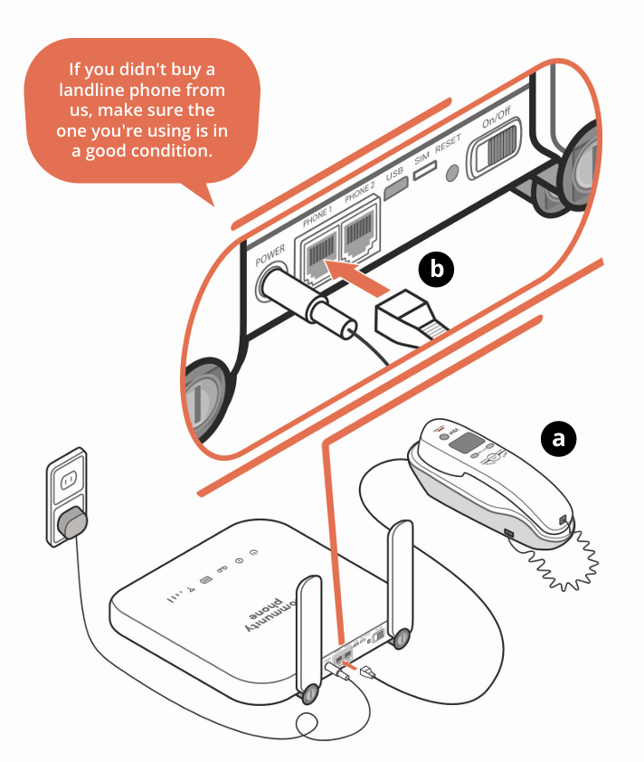 Setting up the CommunityPhone home phone system